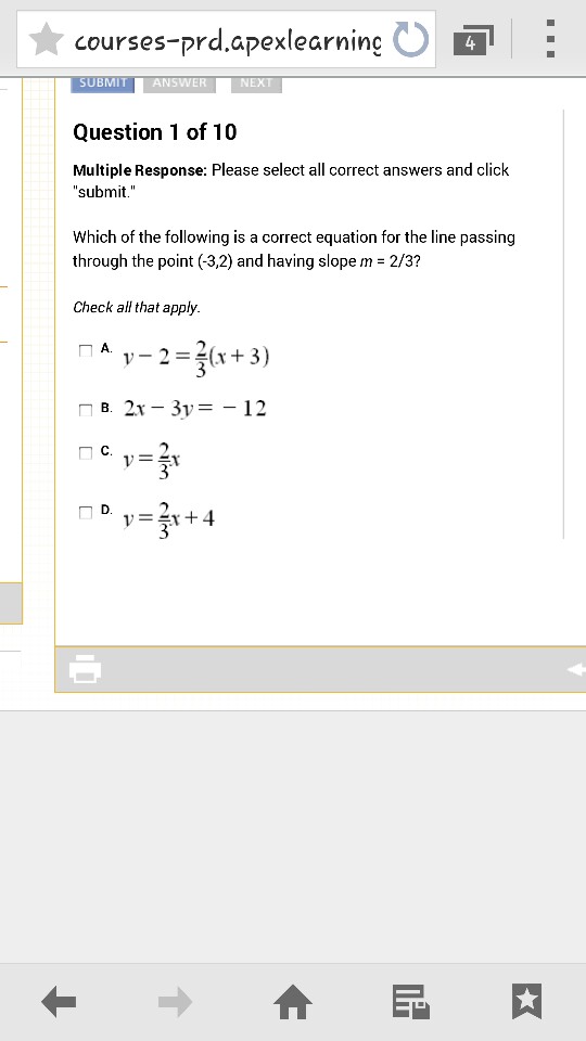 Solved Which of the following is a correct equation for the | Chegg.com