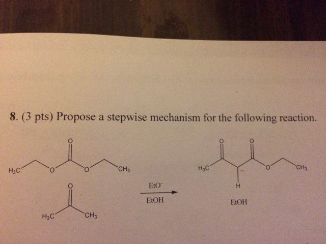 Solved Propose a stepwise mechanism for the following | Chegg.com
