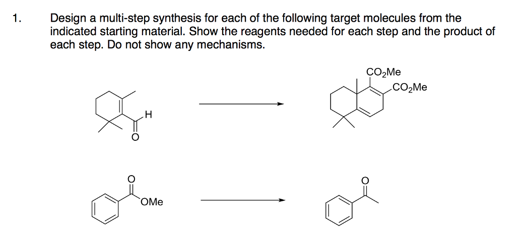 Solved Design a multi-step synthesis for each of the | Chegg.com