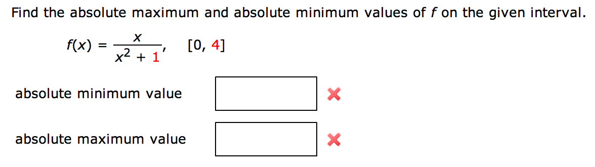 Solved Find the absolute maximum and absolute minimum values | Chegg.com