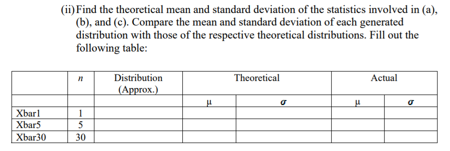 Descriptive Statistics: xbar1 Statistics Variable No | Chegg.com