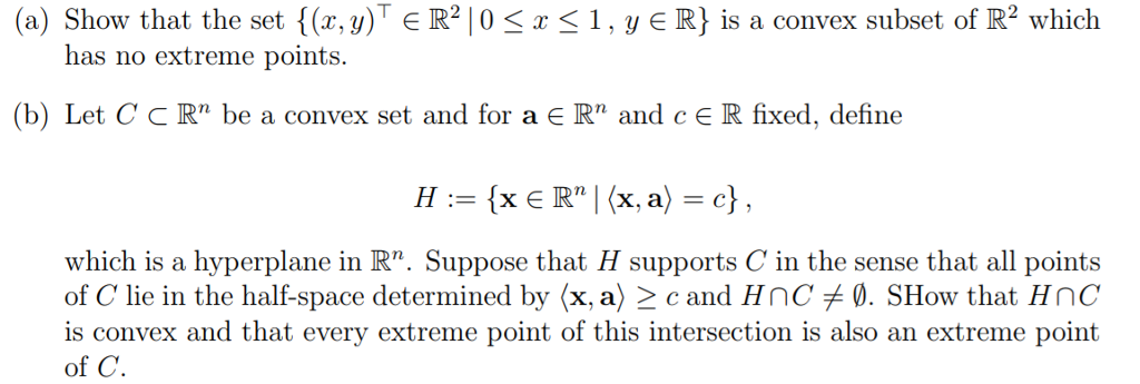 Solved A Show That The Set { X Y T E R2 0 X 1 Y E