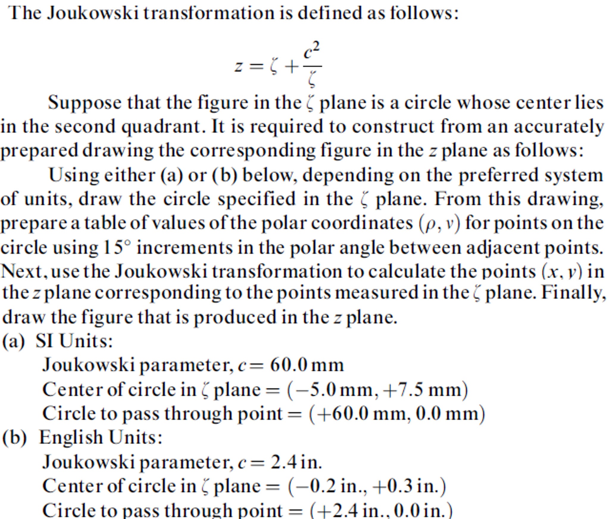 The Joukowski transformation is defined as follows: | Chegg.com