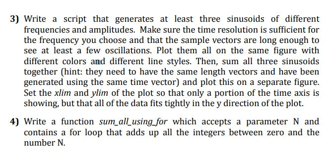 Solved 3) Write a script that generates at least three | Chegg.com