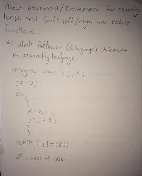 Solved Microprocessors: Assembly Language about | Chegg.com