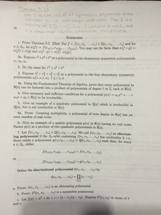 Solved Prove Theorem 9.2. Express r^2 + s^2 + t^2 as a | Chegg.com