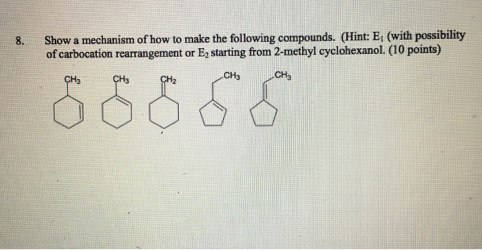 Solved Show a mechanism of how to make the following | Chegg.com