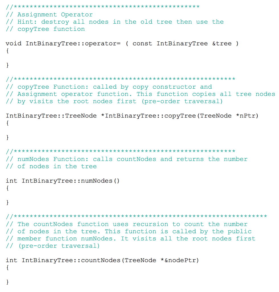 Solved Complete the program below and implement the routines | Chegg.com