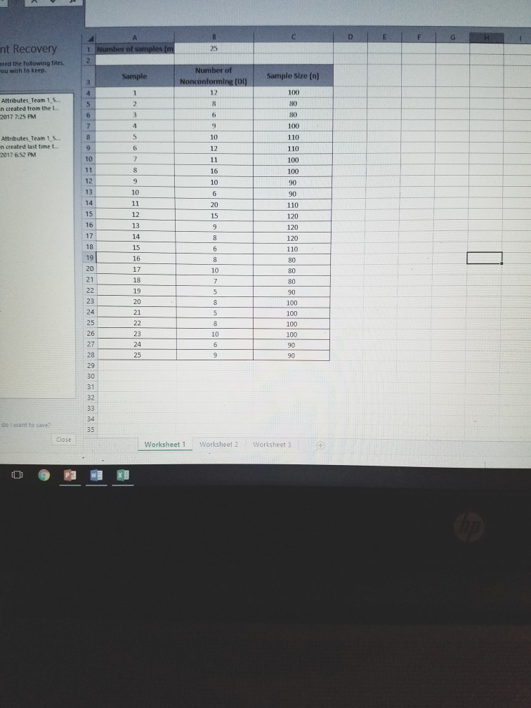 Solved which control charting technique(s) to use in | Chegg.com