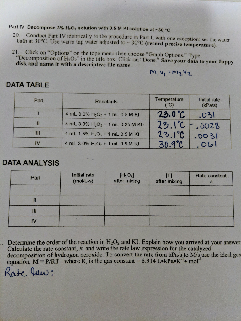 Solved I did a lab in class last week where we decomposed | Chegg.com