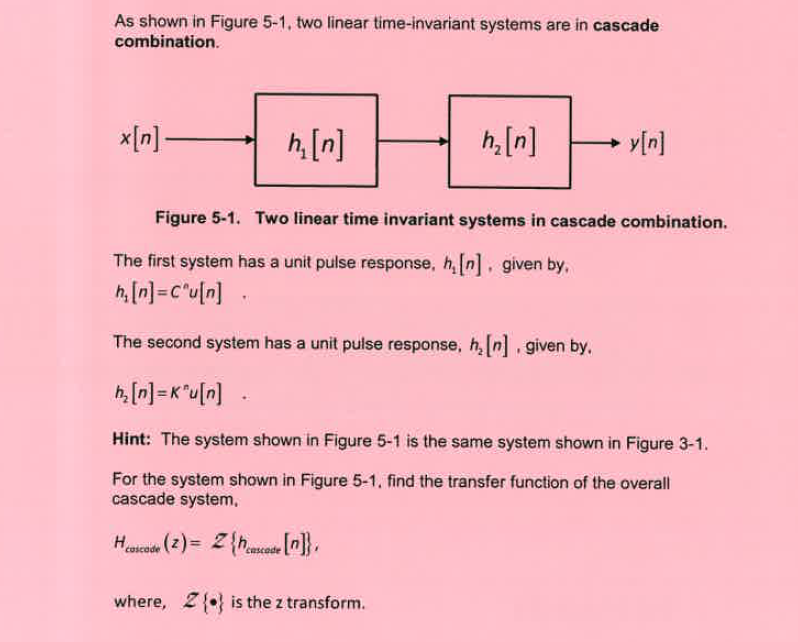 Solved As shown in Figure 5-1. two linear time-invariant | Chegg.com