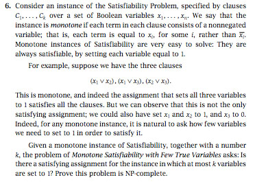 Solved Consider an instance of the satisfiability problem, | Chegg.com