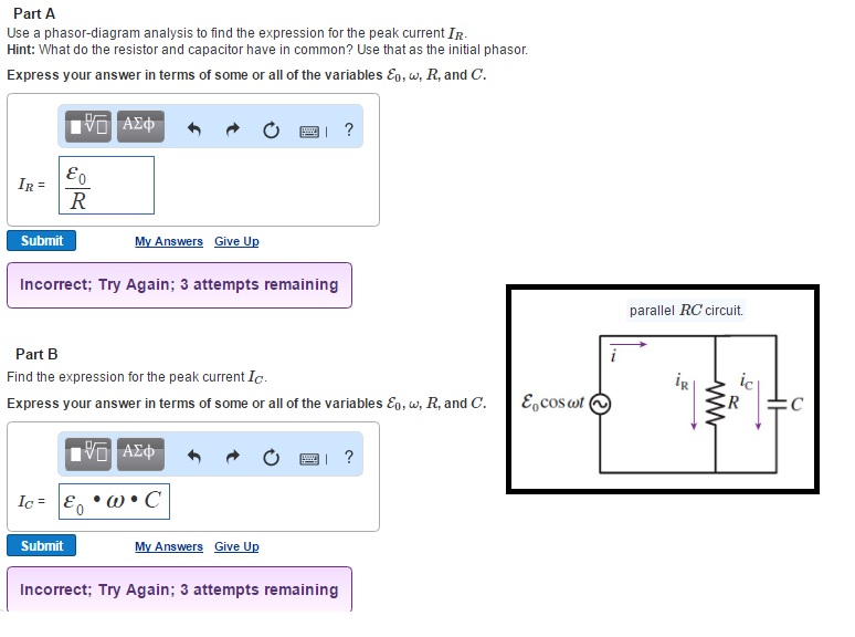 Solved Use a phasor-diagram analysis to find the expression | Chegg.com