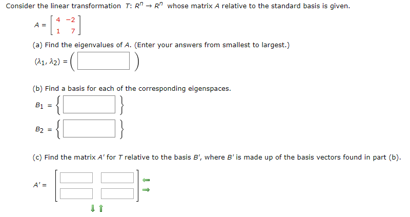 Solved Consider the linear transformation T: Rn ? Rn whose | Chegg.com