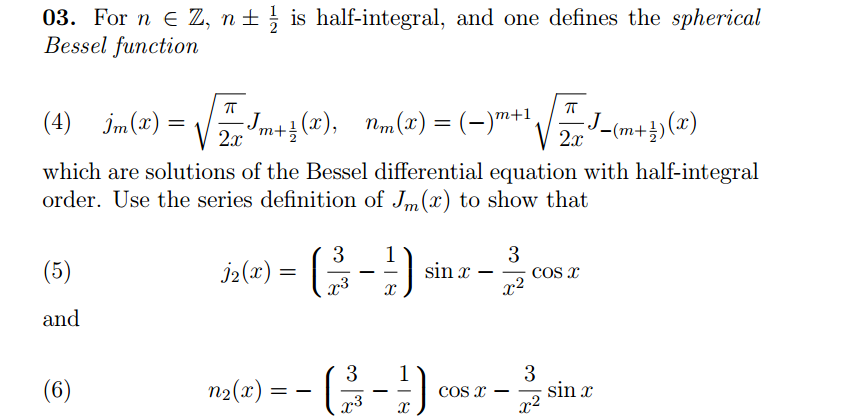 Solved For n elementof Z, n plusminus 1/2 is half-integral, | Chegg.com