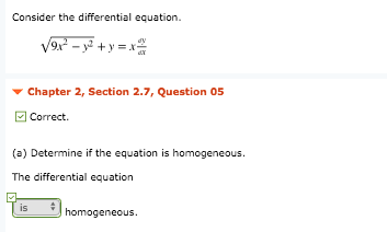 Solved Consider the differential equation. Chapter 2, | Chegg.com
