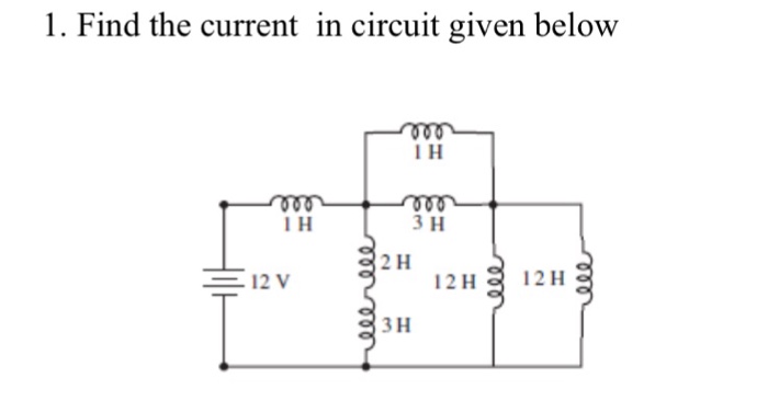 Solved Find the current in circuit given below | Chegg.com