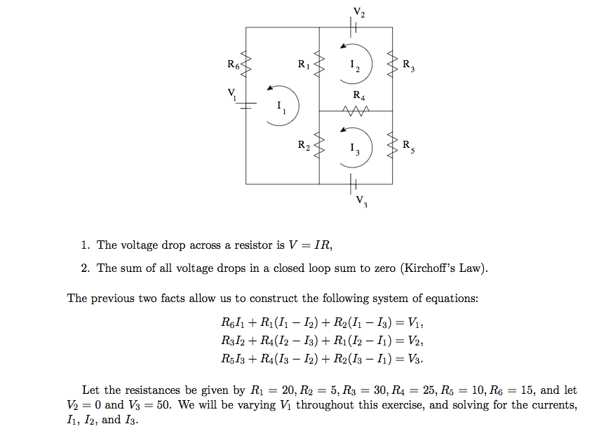 Solved The voltage drop across a resistor is V = IR, The | Chegg.com