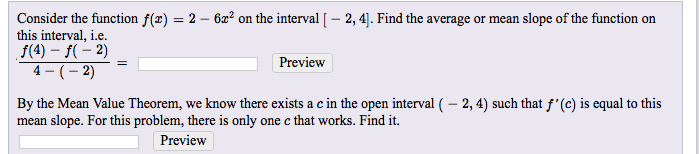 Solved Consider the function f(x) = 2 - 6x^2 on the interval | Chegg.com