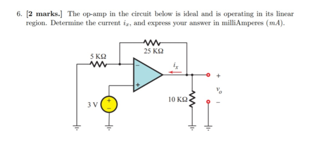 Solved The op-amp in the circuit below is ideal and is | Chegg.com