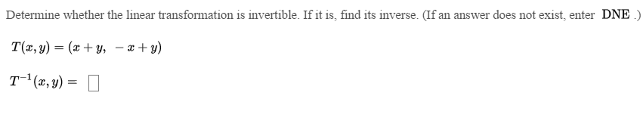 Solved Determine Whether The Linear Transformation Is