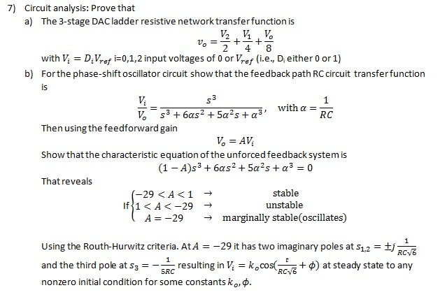 Solved Circuit analysis: Prove that a) The 3-stage DAC | Chegg.com