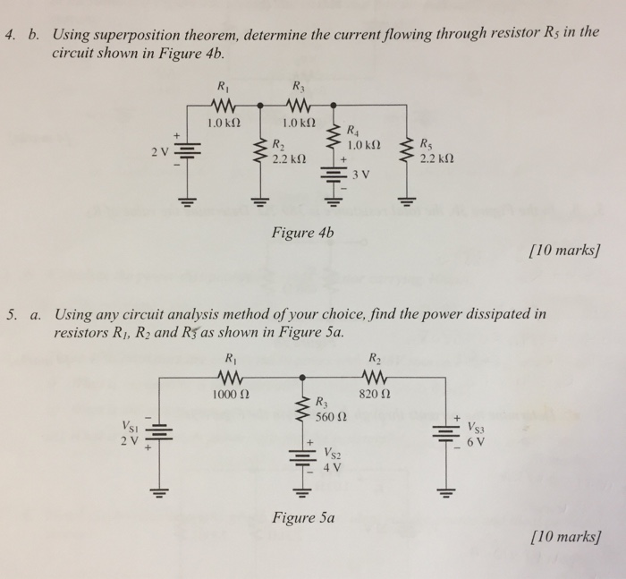 Solved Using Superposition Theorem Determine The Current