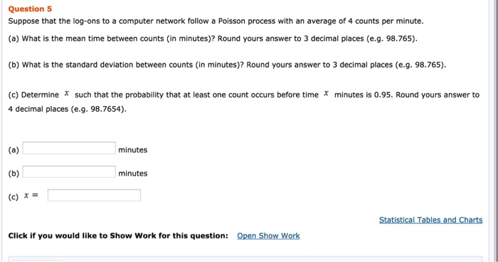 Solved Suppose that the log-ones to a computer network | Chegg.com