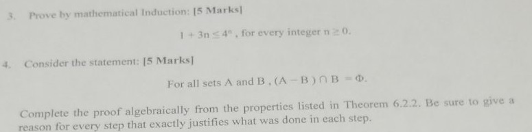 Solved Prove By Mathematical Induction 1 3n 9709