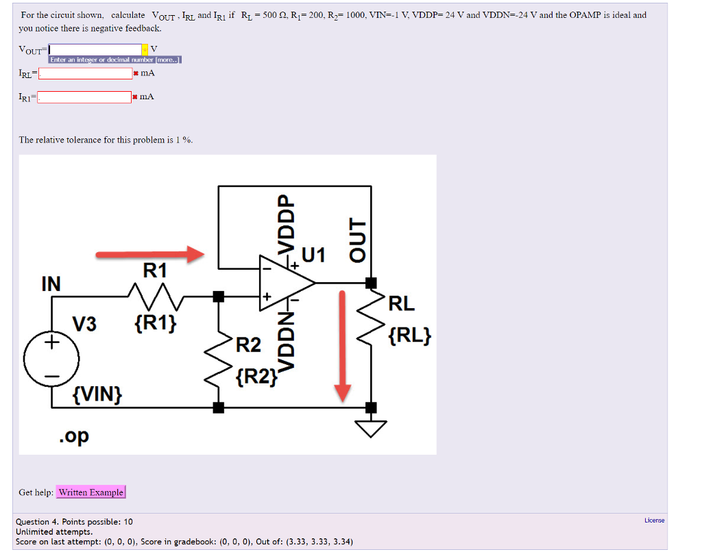 Solved For the circuit shown, calculate VOUT , IRL and IRI | Chegg.com