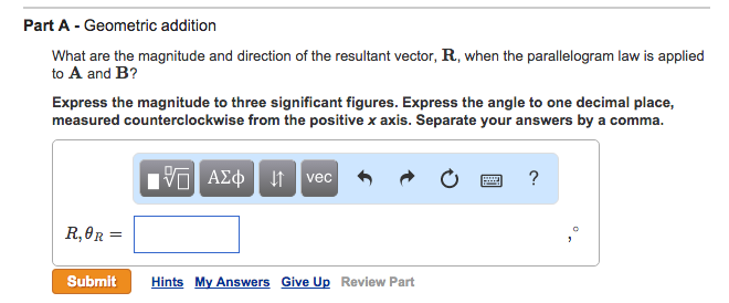 Solved Learning Goal To use geometric and component addition | Chegg.com