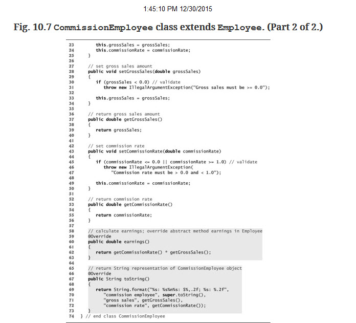 Solved 1:43:10 PM 12/30/2015 Fig. 10.4 Employee abstract | Chegg.com