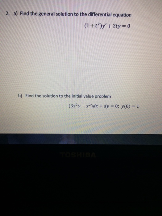 Solved Find the general solution to the differential | Chegg.com