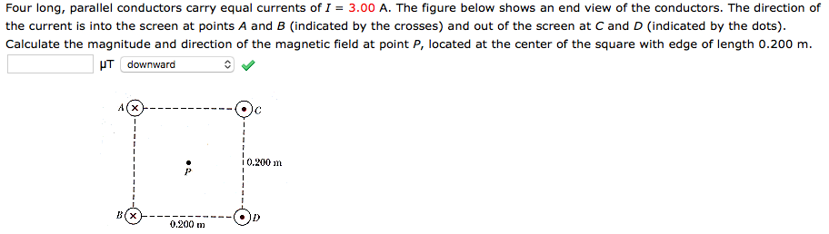 Solved Four long, parallel conductors carry equal currents | Chegg.com