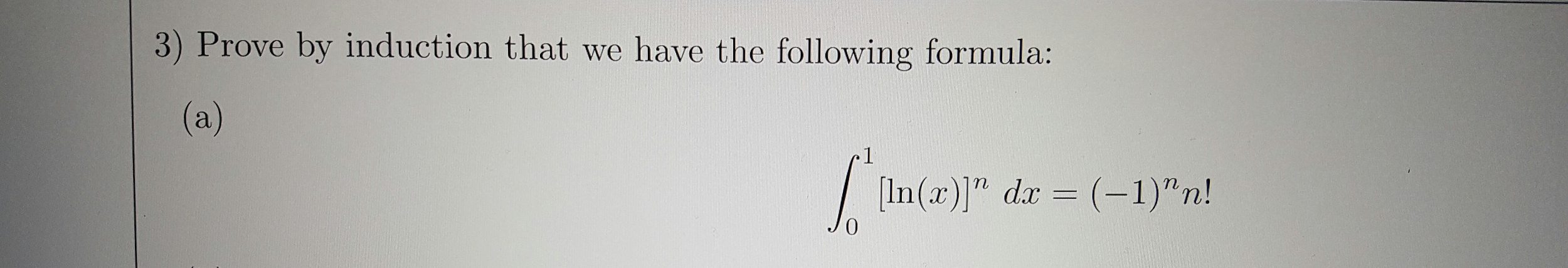 Solved Prove by induction that we have the following | Chegg.com