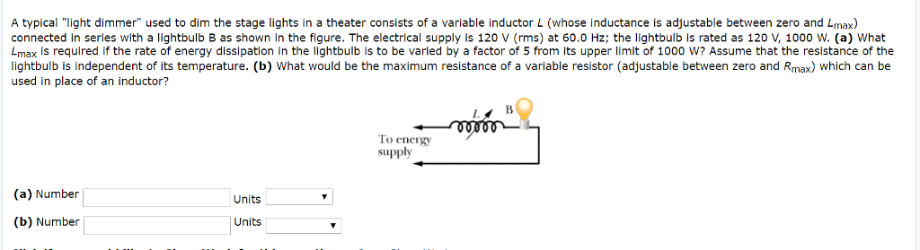 Solved A typical "light dimmer" used to dim the stage lights | Chegg.com