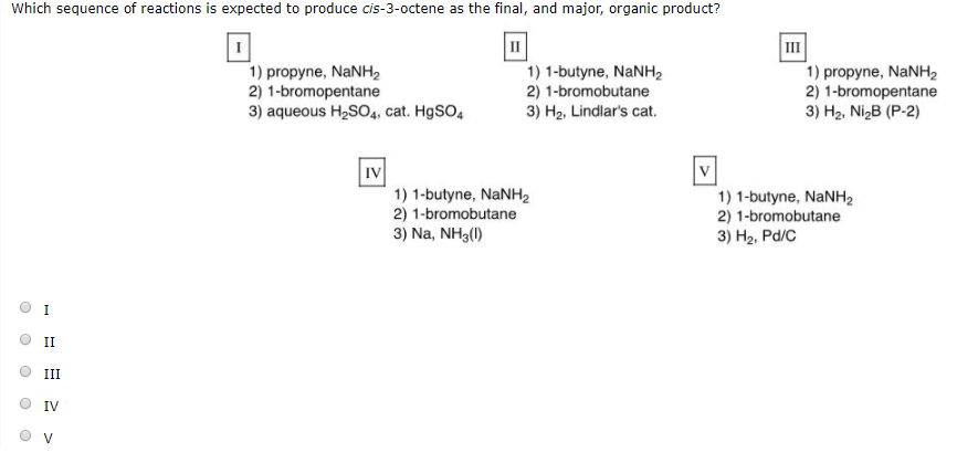 Solved Which sequence of reactions is expected to produce | Chegg.com