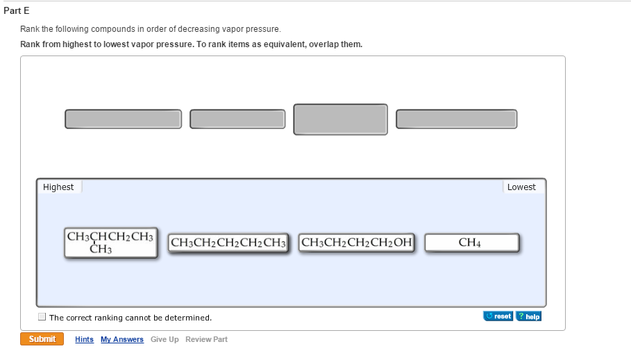 Solved Rank The Following Compounds In Order Of Decreasing