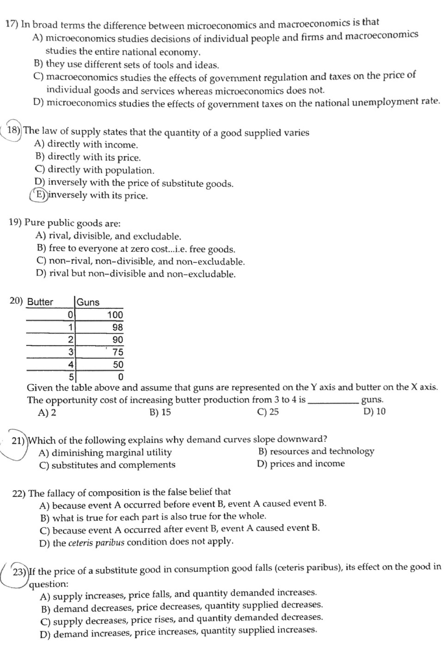 Solved In broad terms the difference between microeconomics | Chegg.com