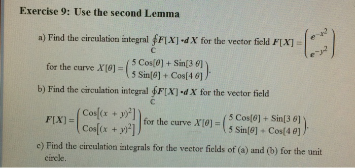 Solved Second Lemma: Suppose the smooth vector field F[X] | Chegg.com