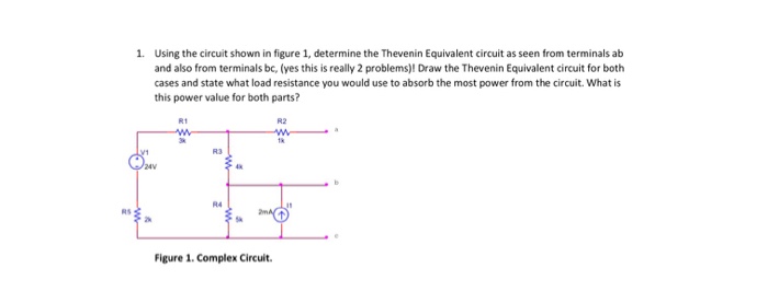 Solved Using the circuit shown in figure 1, determine the | Chegg.com