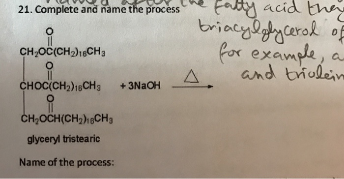 Solved Complete and name the process. Name of the process: | Chegg.com
