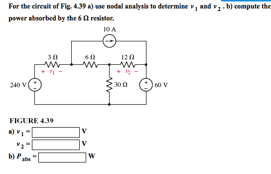 Solved Employ nodal analysis to obtain a value for vx as | Chegg.com