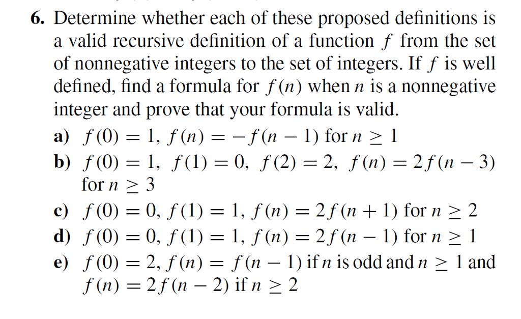 Solved Determine whether each of these proposed definitions | Chegg.com