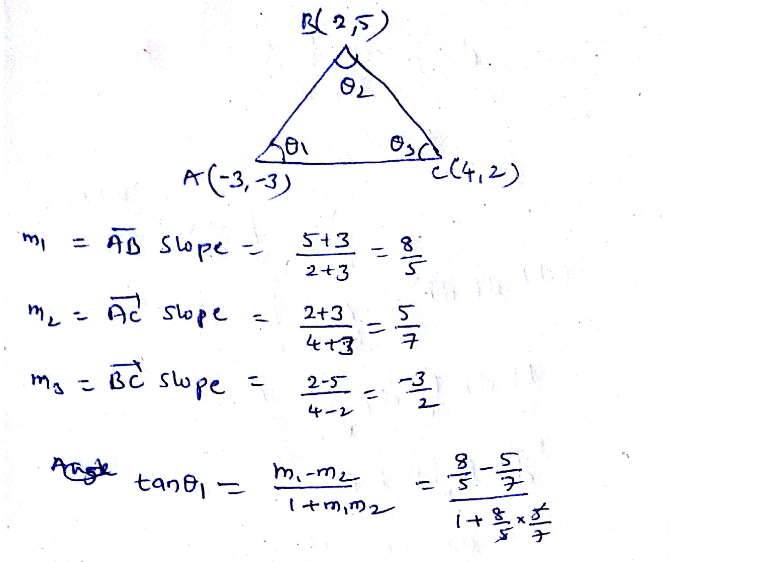 Solved FIND THE INTERIOR ANGLES OF THE TRIANGLE WHOSE | Chegg.com