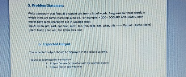 Solved 5. Problem Statement write a program that finds | Chegg.com