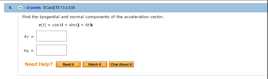 Solved 7. +-/1 points SCalcET8 13.4.504.XP My Notes A gun | Chegg.com Solved 7. +-/1 points SCalcET8 13.4.504.XP My Notes A gun | Chegg.com