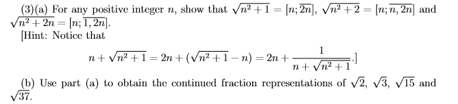 Solved For any positive integer n, show that Squareroot n^2 | Chegg.com