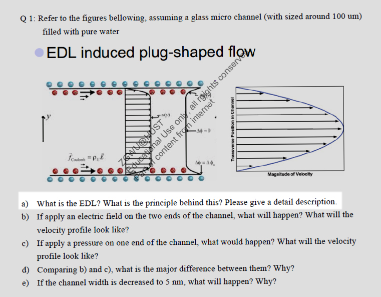 Solved what is the EDL? what is the principle behind this ? | Chegg.com
