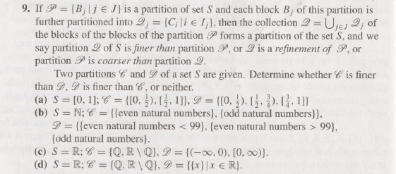Solved If P = {Bj| j J} is a partition of set S and each | Chegg.com